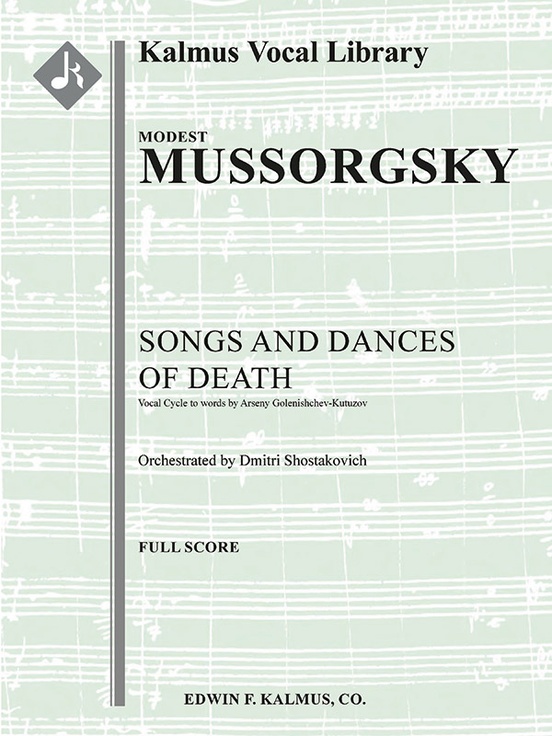 Songs and Dances of Death (A-flat, E-flat minor, D minor, C minor): : Modest Mussorgsky | Sheet ...
