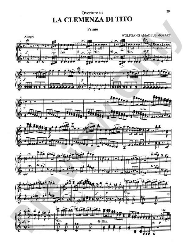 Mozart: Opera Overtures (Arrangements): La Clemenza di Tito Part ...