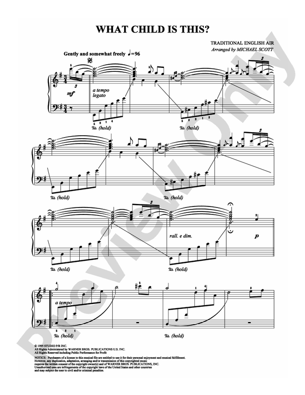 What Child Is This?: Piano: Traditional - Digital Sheet Music Download
