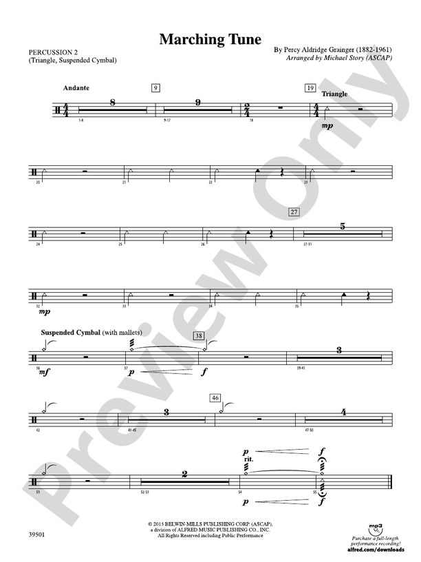 Marching Tune: 2nd Percussion: 2nd Percussion Part - Digital Sheet ...