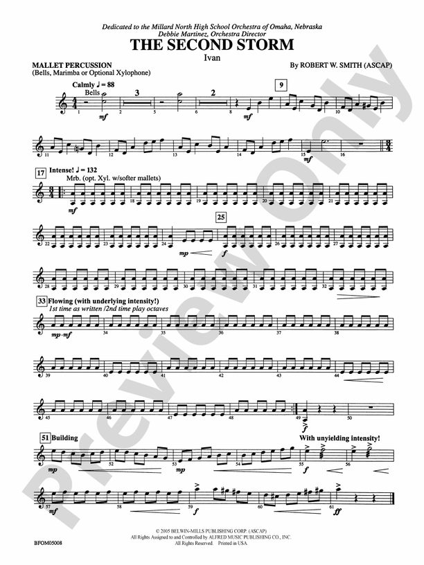 The Second Storm (Ivan): Mallets: Mallets Part - Digital Sheet Music ...