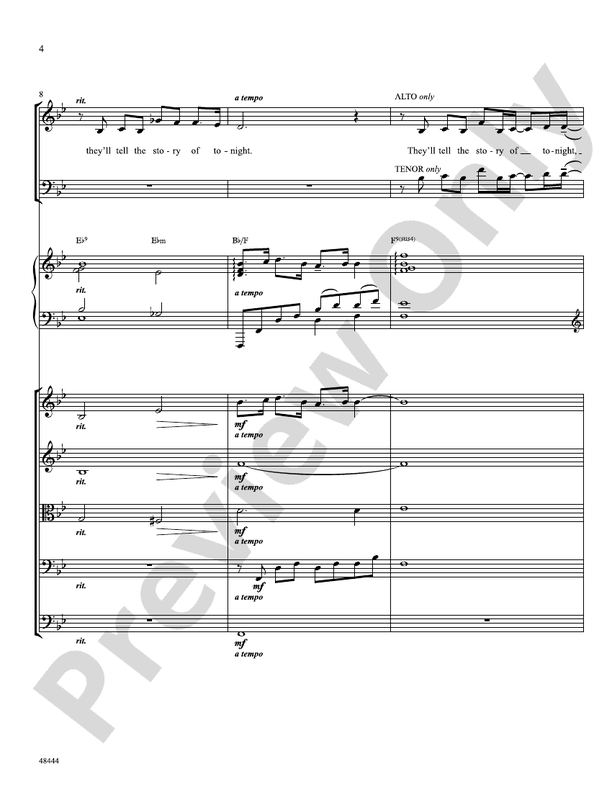 Found/Tonight: Choral SoundPax: Lin Manuel Miranda - Digital Sheet ...