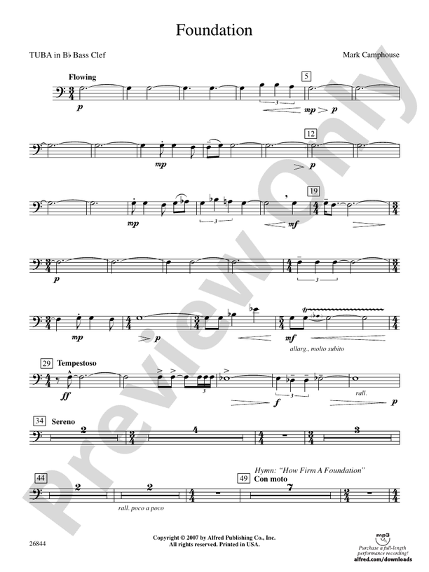 Foundation: (wp) B-flat Tuba B.C.: (wp) B-flat Tuba B.C. World Part ...