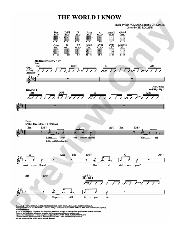 The World I Know: Guitar TAB: Collective Soul - Digital Sheet Music ...