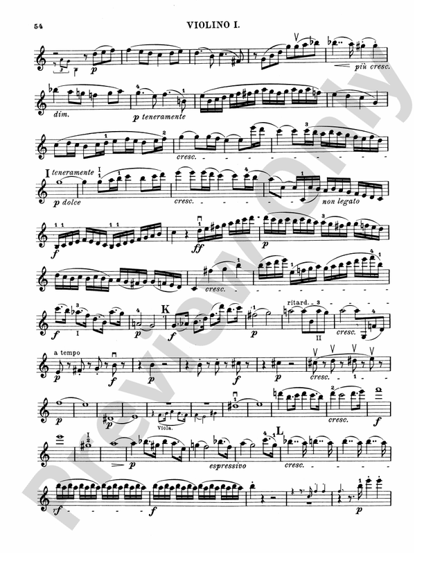 Beethoven: String Quartets, Volume III: String Quartet, Op. 132 (Violin I) Part - Digital Sheet ...