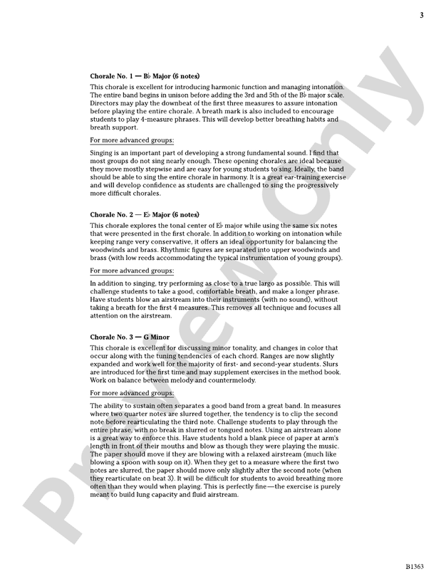 Five Progressive Chorales for Developing Bands: Score: Concert Band ...