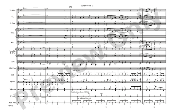 Shout It Out Loud: Marching Band Conductor Score & Parts: KISS ...