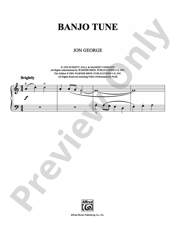 Banjo Tune: Easy Piano: Jon George - Digital Sheet Music Download
