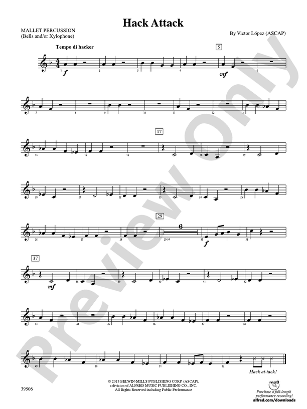Hack Attack: Mallets: Mallets Part - Digital Sheet Music Download