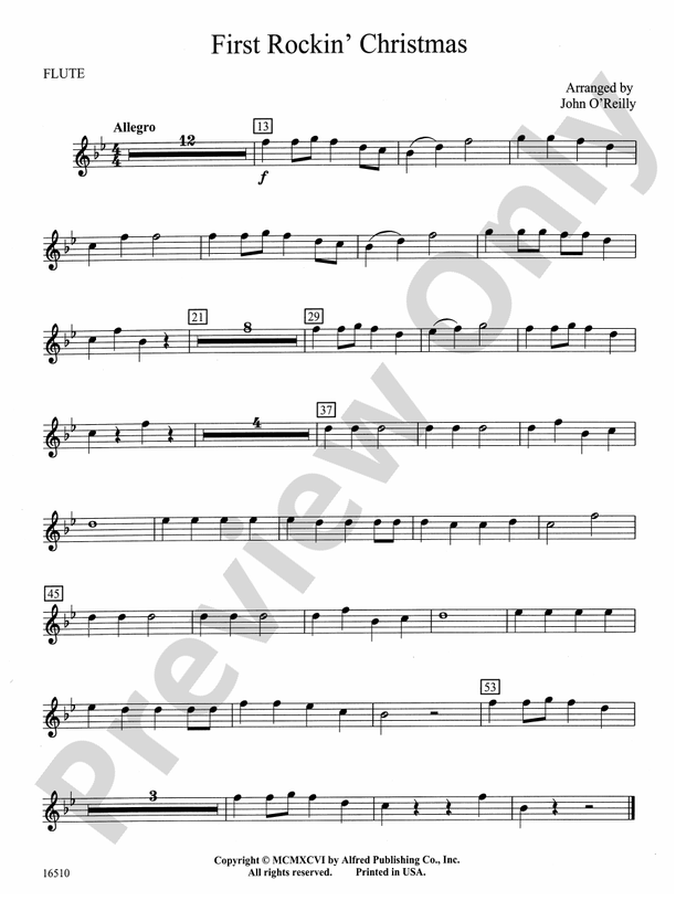 First Rockin' Christmas: Flute: Flute Part - Digital Sheet Music Download