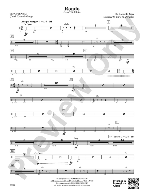 Rondo: 2nd Percussion: 2nd Percussion Part - Digital Sheet Music Download