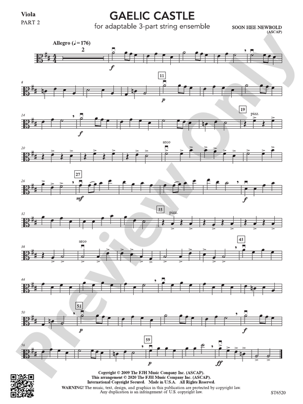 Gaelic Castle: Viola 2: Viola 2 Part: Soon Hee Newbold - Digital Sheet ...