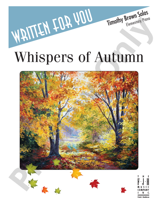 Whispers of Autumn: Piano: Timothy Brown - Digital Sheet Music Download