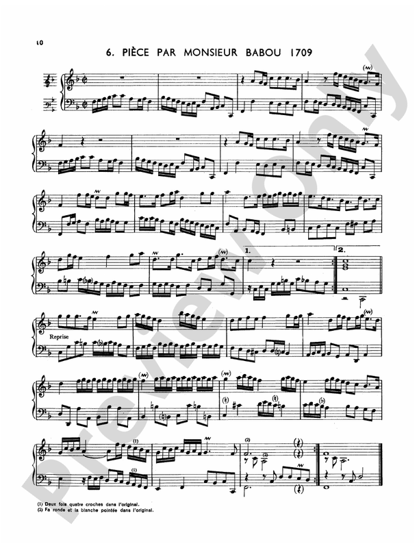 Babou: Thirteen Pieces for Organ: No. 6 Part - Digital Sheet Music Download