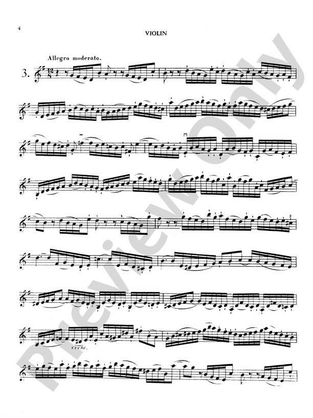 Bach: Four Duets for Violin and Viola: Duet No. 3 (Violin) Part ...