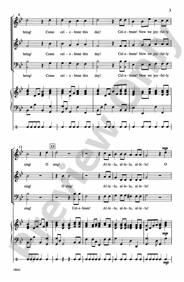 Come Celebrate This Day: SAB Choral Octavo: Adriano Banchieri - Digital ...