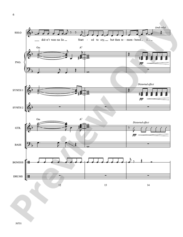 Flowers: Score: Choir Score - Digital Sheet Music Download