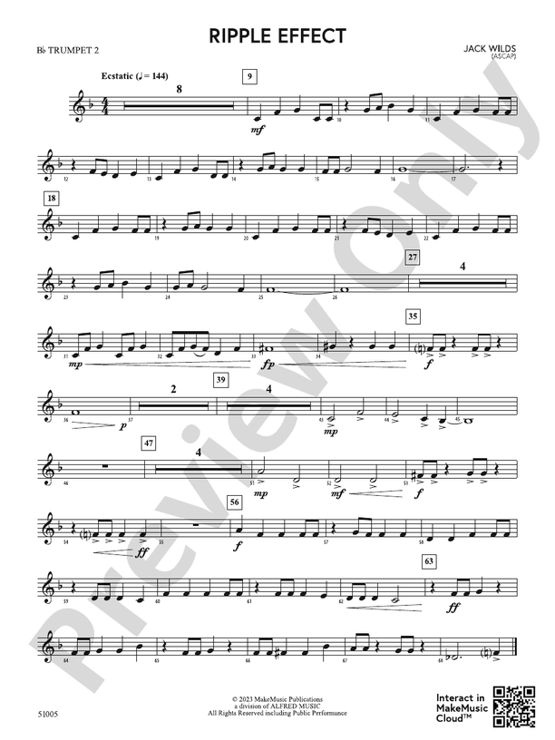 Ripple Effect: 2nd B-flat Trumpet: 2nd B-flat Trumpet Part - Digital ...