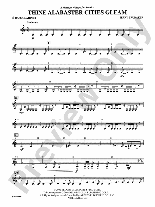 Thine Alabaster Cities Gleam (A Message of Hope for America): B-flat ...