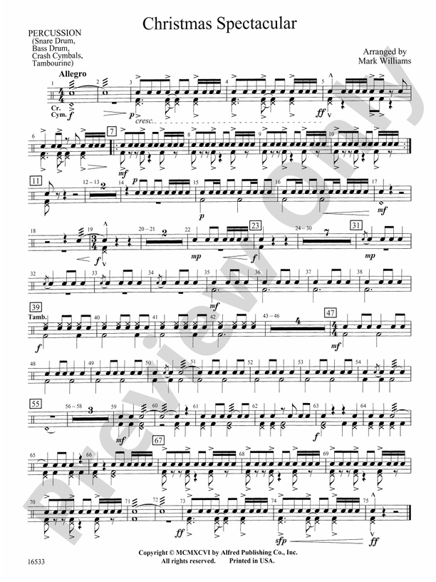 Christmas Spectacular: 1st Percussion: 1st Percussion Part - Digital ...