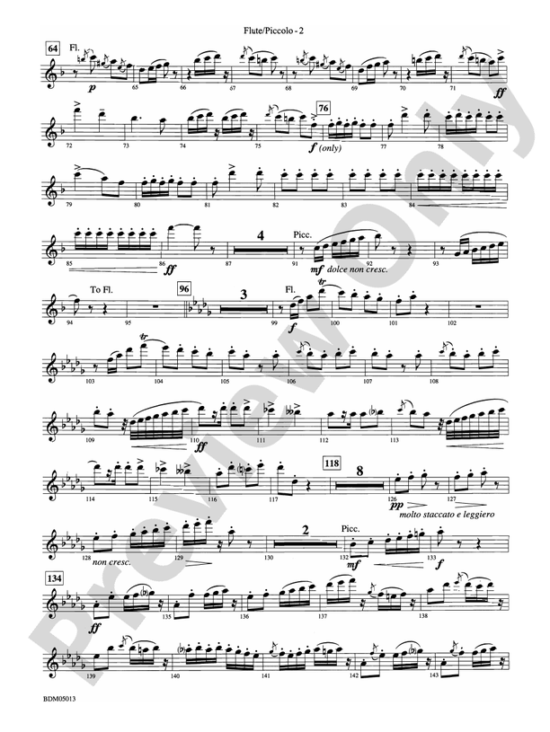 Pineapple Poll (Suite from the Ballet): Flute: Flute Part - Digital ...