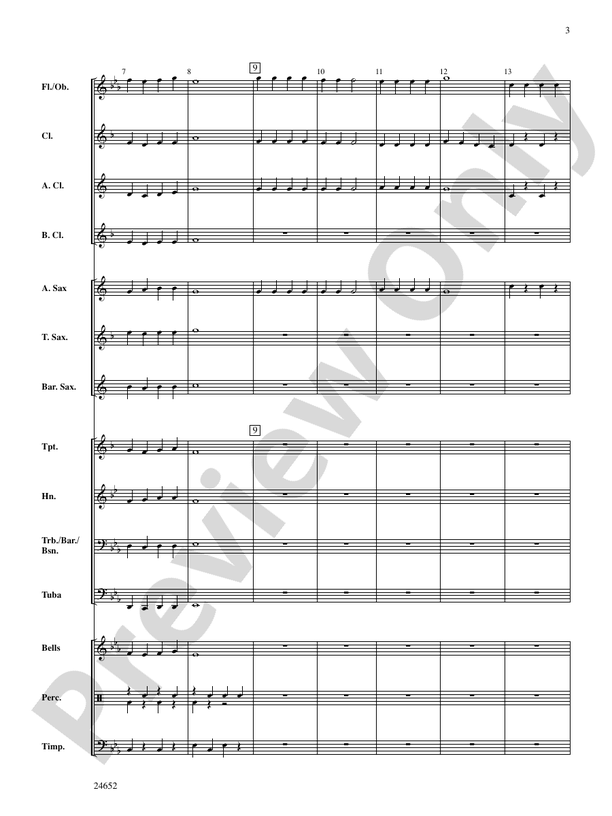 Winter Medley: Concert Band Conductor Score & Parts - Digital Sheet ...