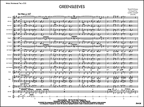 Greensleeves: Jazz Ensemble Conductor Score & Parts | Sheet Music