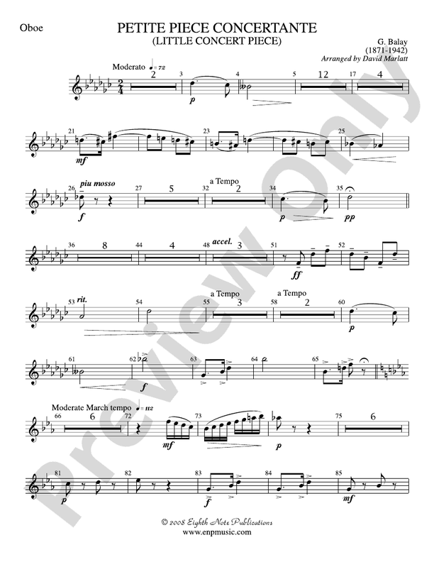 Petite Piece Concertante (Little Concert Piece) (Solo Cornet and ...