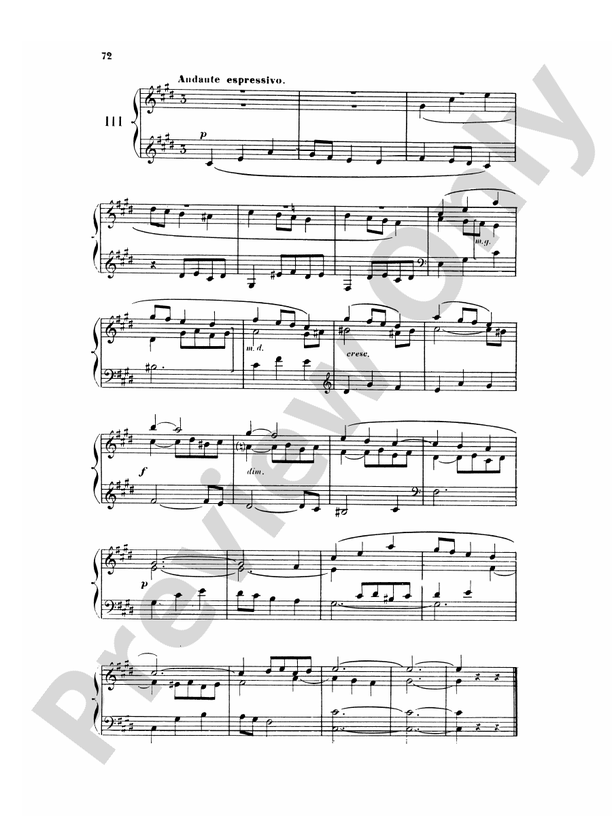 Boëllmann: Heures Mystiques, Op. 30, Volume II: Versets, 3. C sharp ...