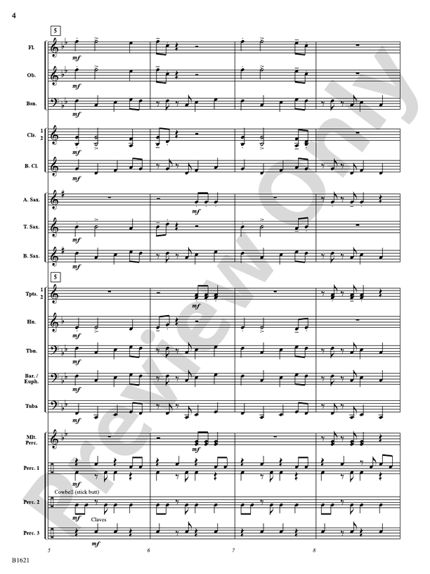 The Big Mambo: Score: Concert Band Score: Timothy Loest - Digital Sheet ...