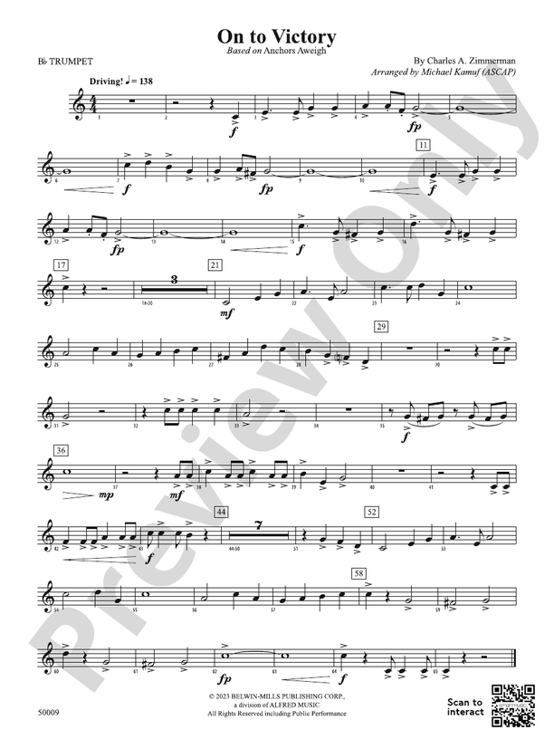 On to Victory: 1st B-flat Trumpet: 1st B-flat Trumpet Part - Digital ...