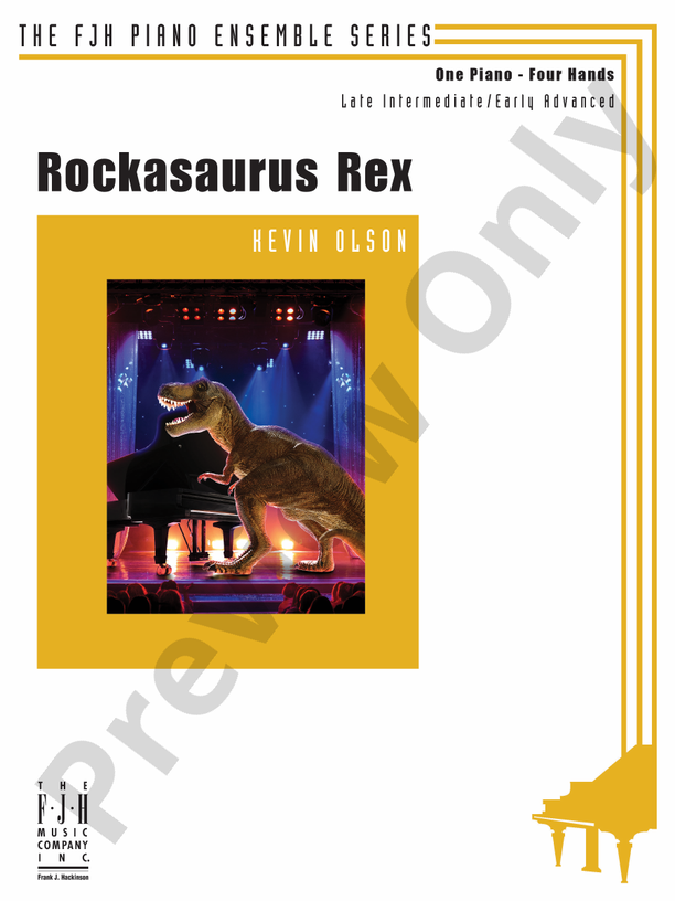 Rockasaurus Rex: Piano: Kevin Olson - Digital Sheet Music Download