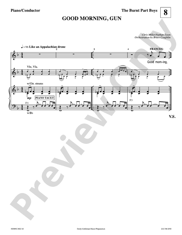 Good Morning Gun (from "The Burnt Part Boys"): Piano/Vocal/Chords ...