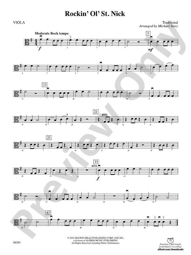 Rockin' Ol' St. Nick: Viola: Viola Part - Digital Sheet Music Download