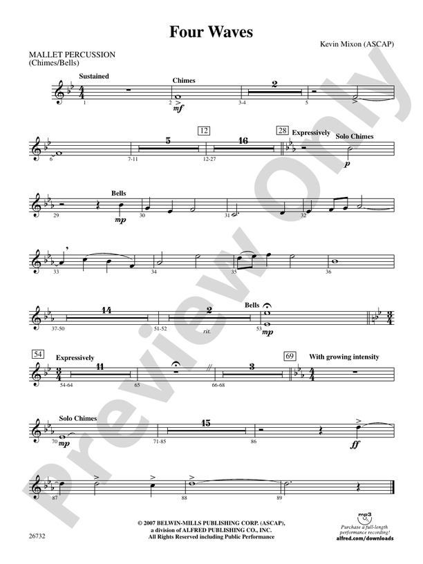Four Waves: Mallets: Mallets Part - Digital Sheet Music Download