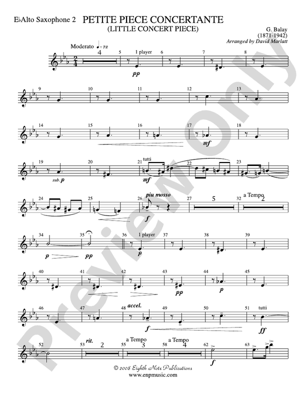 Petite Piece Concertante (Little Concert Piece) (Solo Cornet and ...