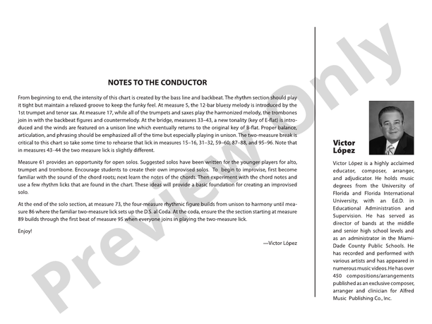 Grooved Pavement: Jazz Ensemble Conductor Score & Parts: Victor Lopez ...