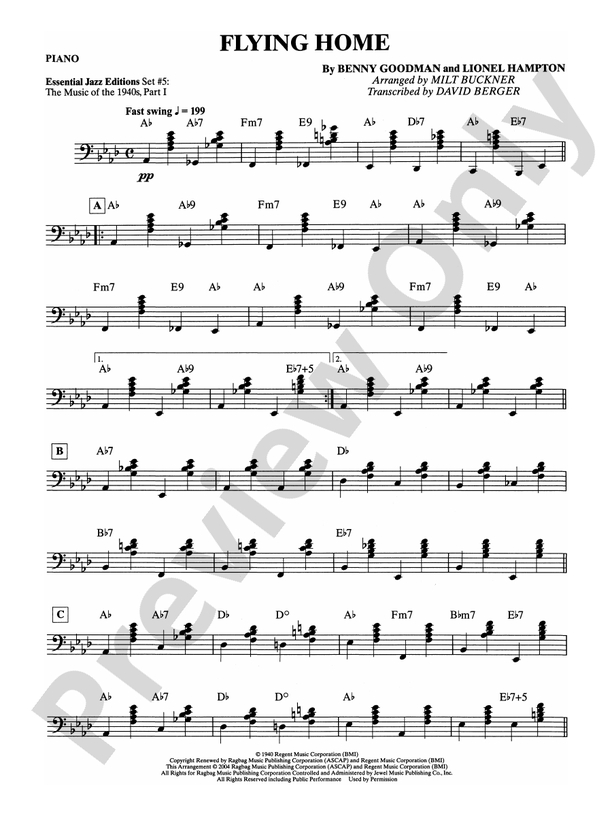 Flying Home: Piano Accompaniment: Piano Accompaniment Part - Digital ...