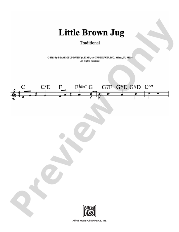 Little Brown Jug: Lead Sheet: Glenn Miller - Digital Sheet Music Download