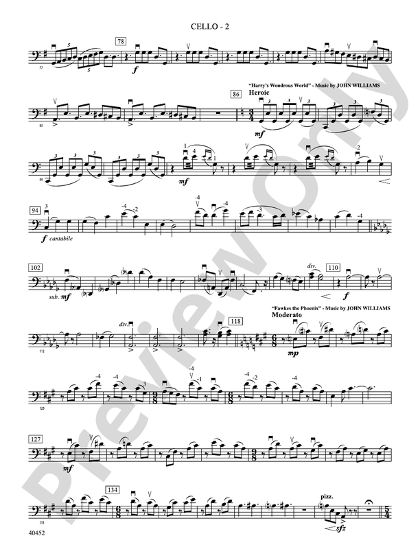 The Complete Harry Potter: Cello: Cello Part - Digital Sheet Music Download