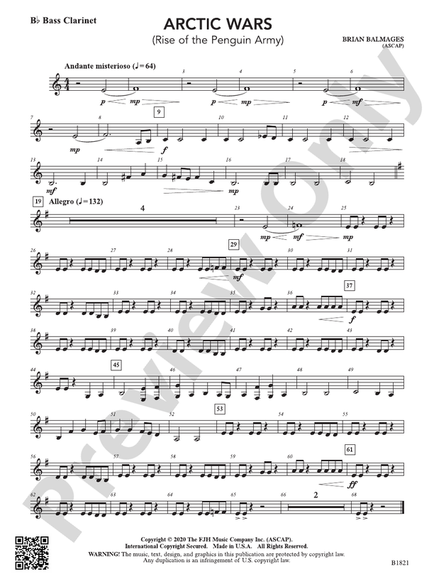 Arctic Wars (Rise of the Penguin Army): B-flat Bass Clarinet: B-flat ...