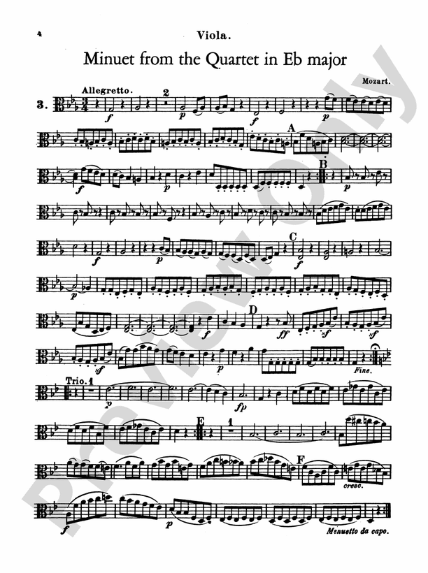 Album of Easy String Quartets, Volume I (Pieces by Bach, Haydn, Mozart ...