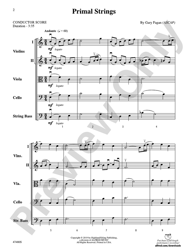 Primal Strings: Score: String Orchestra Score - Digital Sheet Music ...
