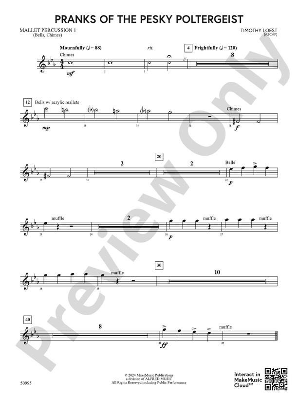 Pranks of the Pesky Poltergeist: Mallets: Mallets Part - Digital Sheet ...