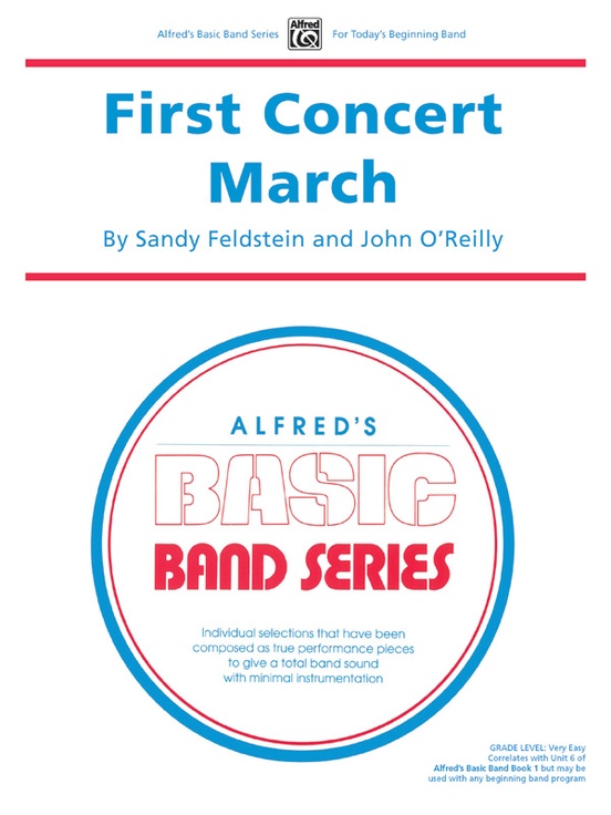 First Concert March: Concert Band Conductor Score: John O'Reilly ...
