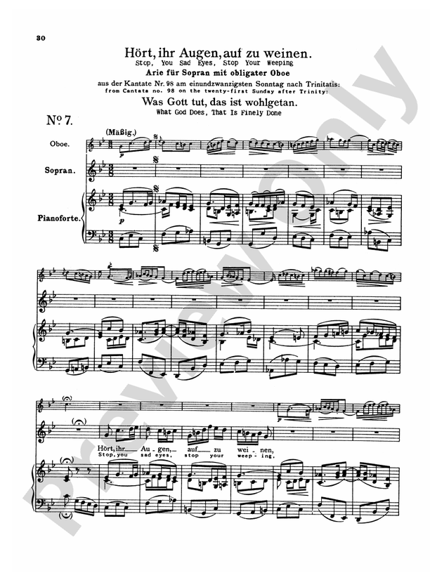 Bach: Soprano Arias from Church Cantatas, Volume I (Sacred) (German ...