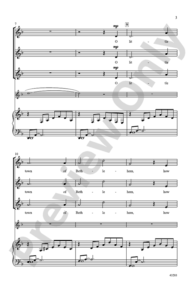 Prelude to Bethlehem: SSA Choral Octavo: Muzio Clementi - Digital Sheet ...