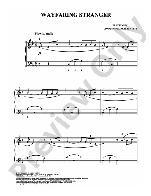 Wayfaring Stranger: Easy Piano: Traditional - Digital Sheet Music Download