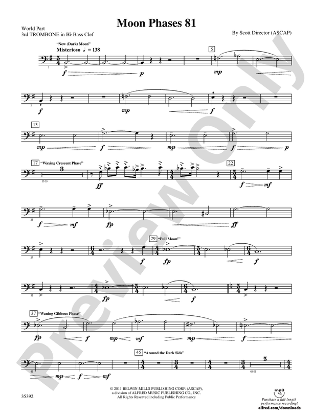 Moon Phases 81: (wp) 3rd B-flat Trombone B.C.: (wp) 3rd B-flat Trombone ...