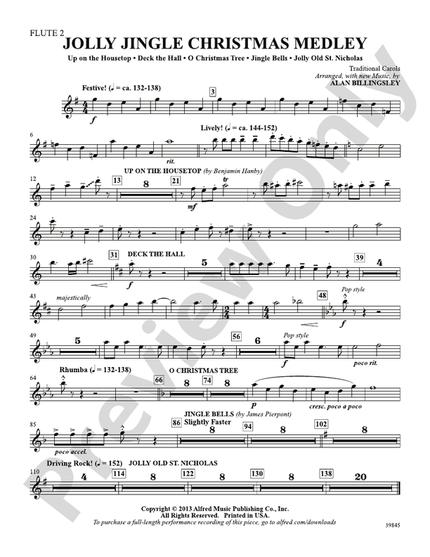 Jolly Jingle Christmas Medley: 2nd Flute: 2nd Flute Part - Digital ...